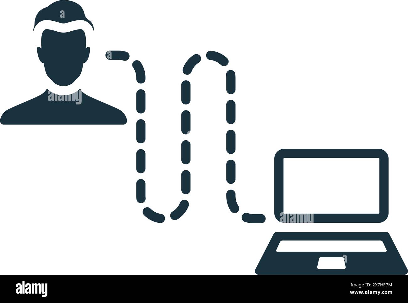 User Journey icon. Monochrome simple User Behavior icon for templates ...