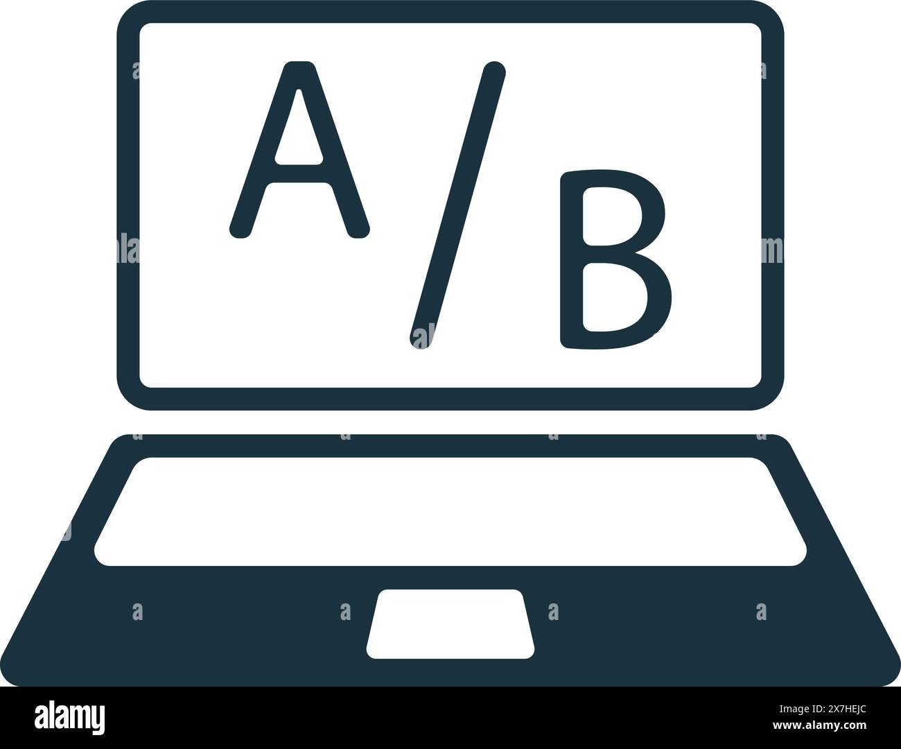 Ab Testing Icon Monochrome Simple User Behavior Icon For Templates