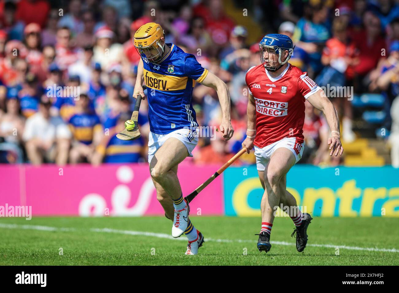 May 19th, 2024, Thurles, Ireland - Cork Captain Sean O'Donoghue tries ...