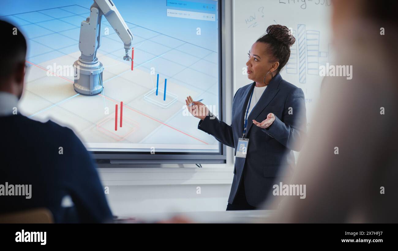 Black Teacher Explains Engineering to Students During University ...