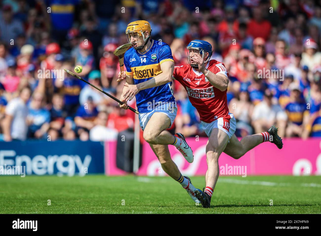 May 19th, 2024, Thurles, Ireland - Cork Captain Sean O'Donoghue tries ...