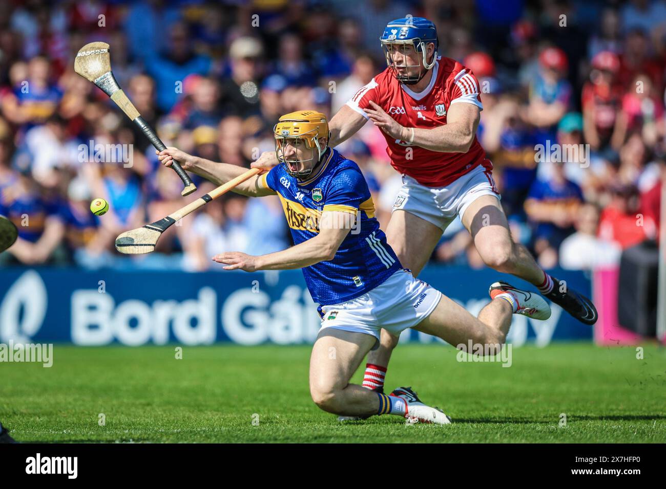 May 19th, 2024, Thurles, Ireland - Cork Captain Sean O'Donoghue tries ...