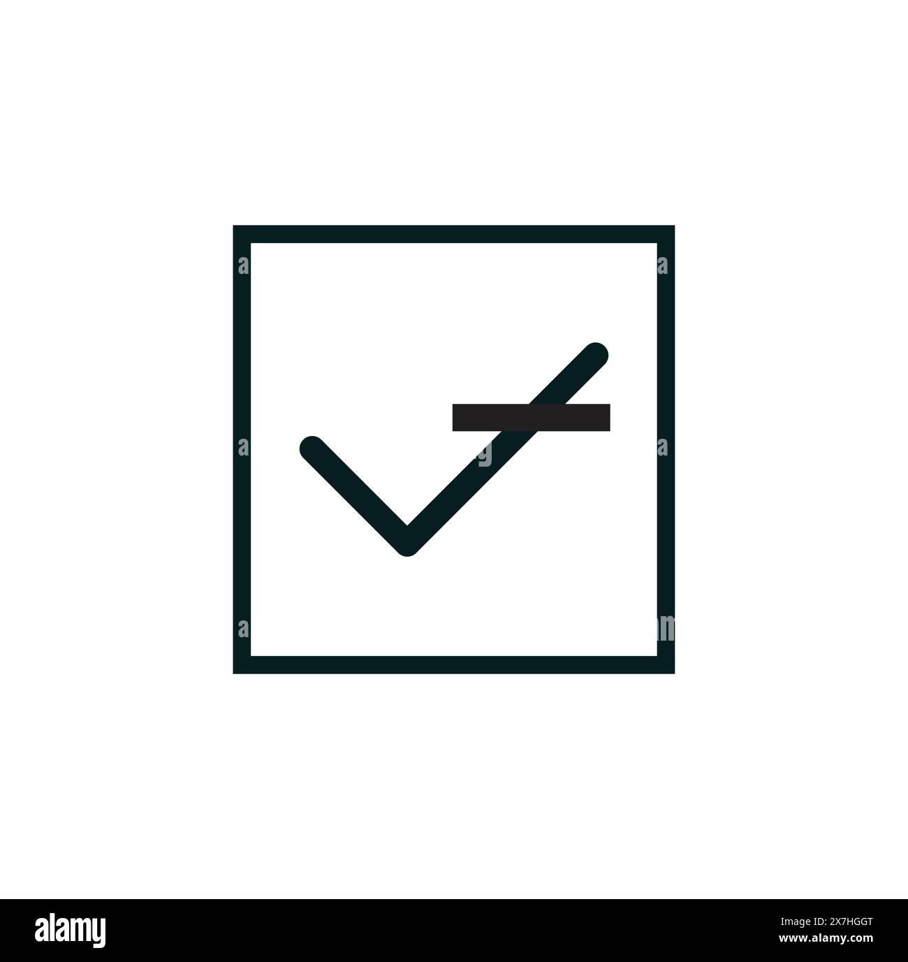 Acknowledgement of remote station negative symbol Stock Vector Image ...