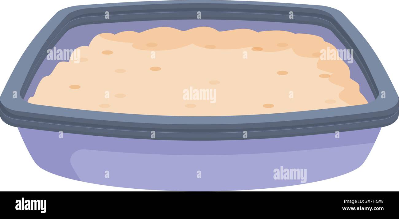Colorful vector cartoon illustration of a delicious and healthy hummus ...