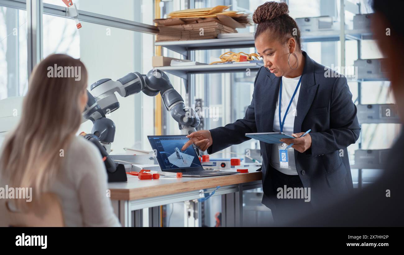 Female Computer Science Specialist Focused on Intersting Lecture by ...