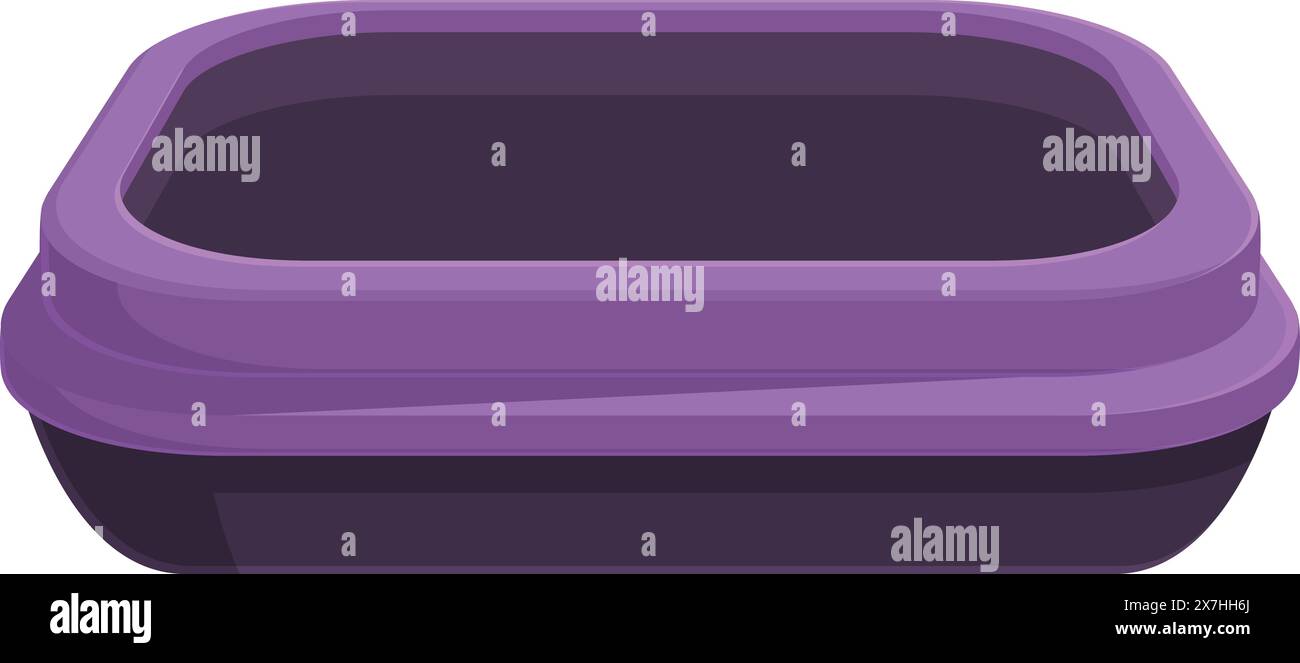 Vector graphic of a purple plastic food storage container on a white ...