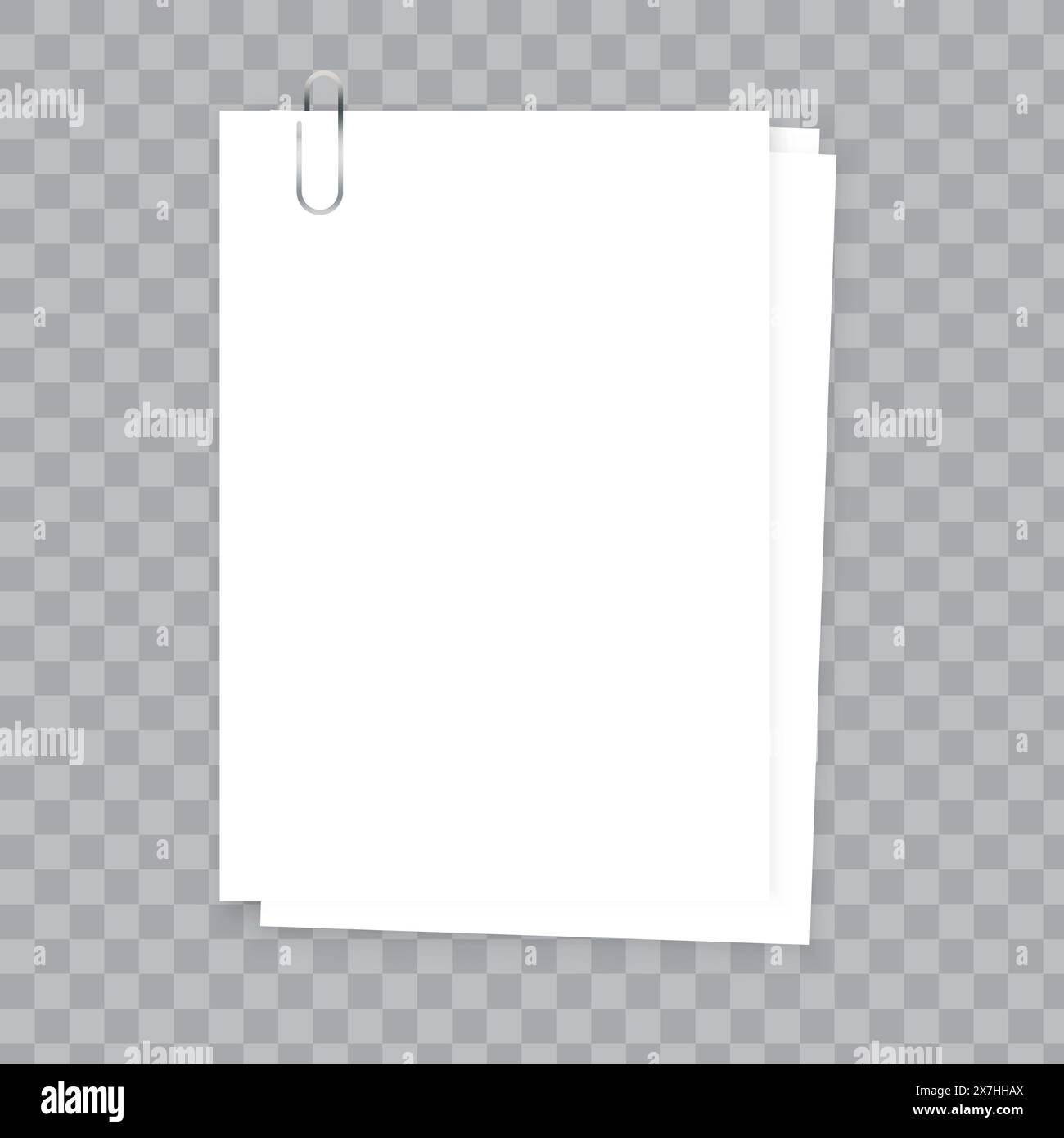 Paper sheets icon. Transparent background detail. Office supplies ...