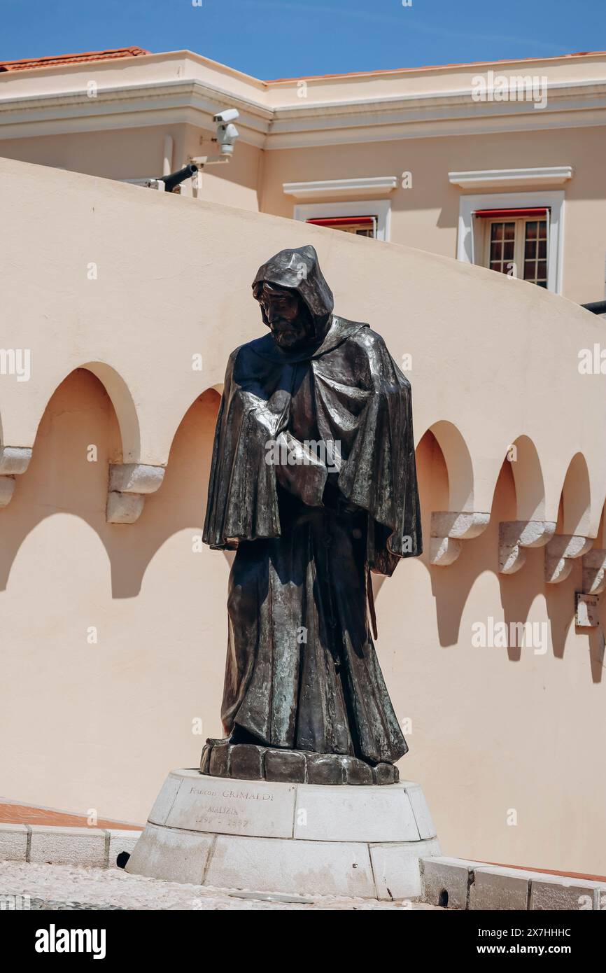Monaco, Monaco - 25 June 2023: Statue of Prince Francois Grimaldi ...