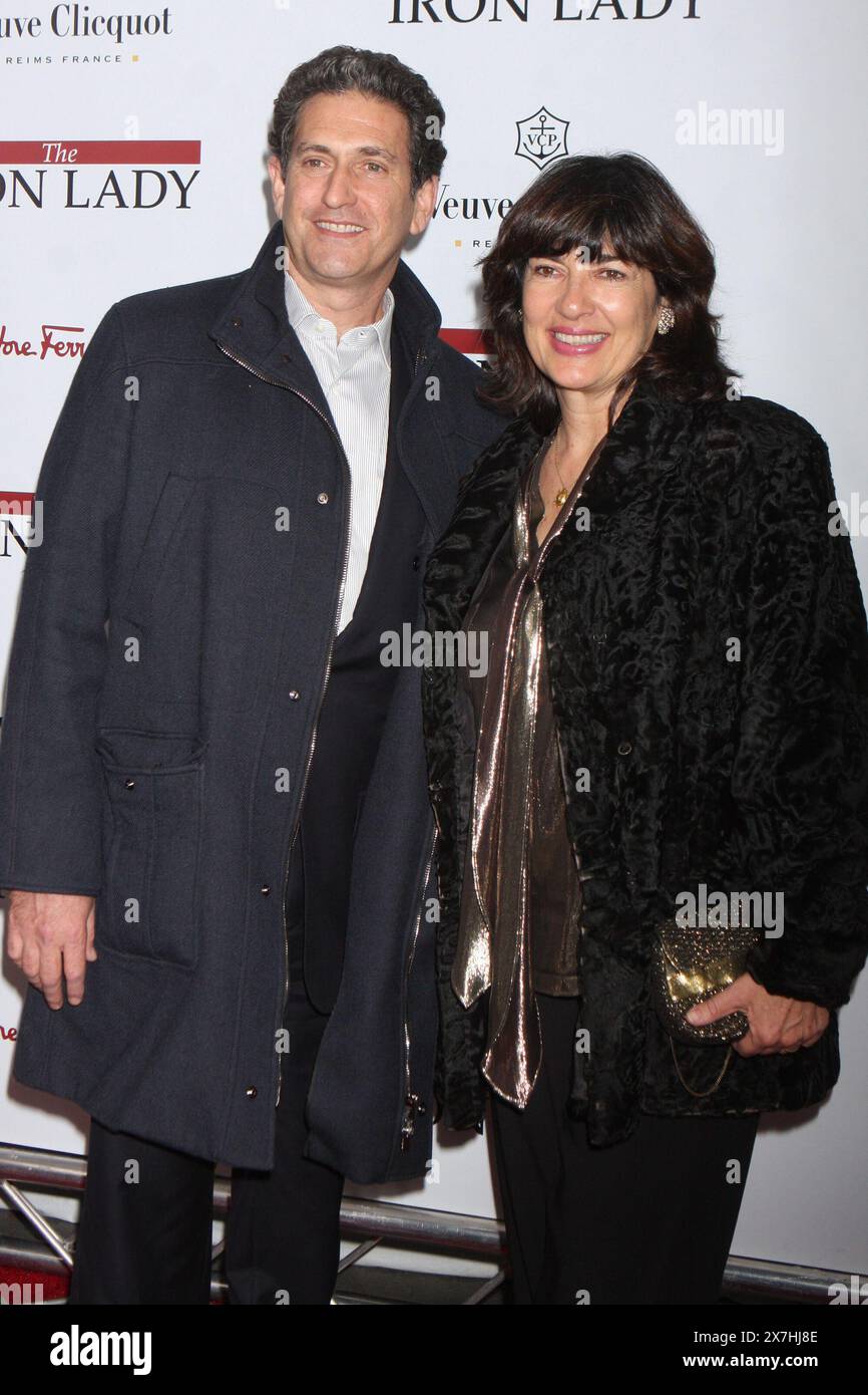 Christiane Amanpour and husband James Rubin attend the premiere of The ...