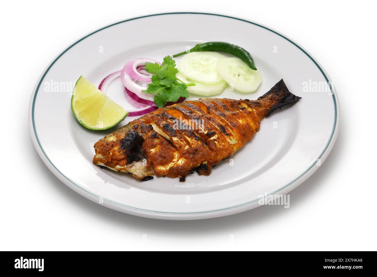 tandoori fish, Indian cuisine Stock Photo - Alamy
