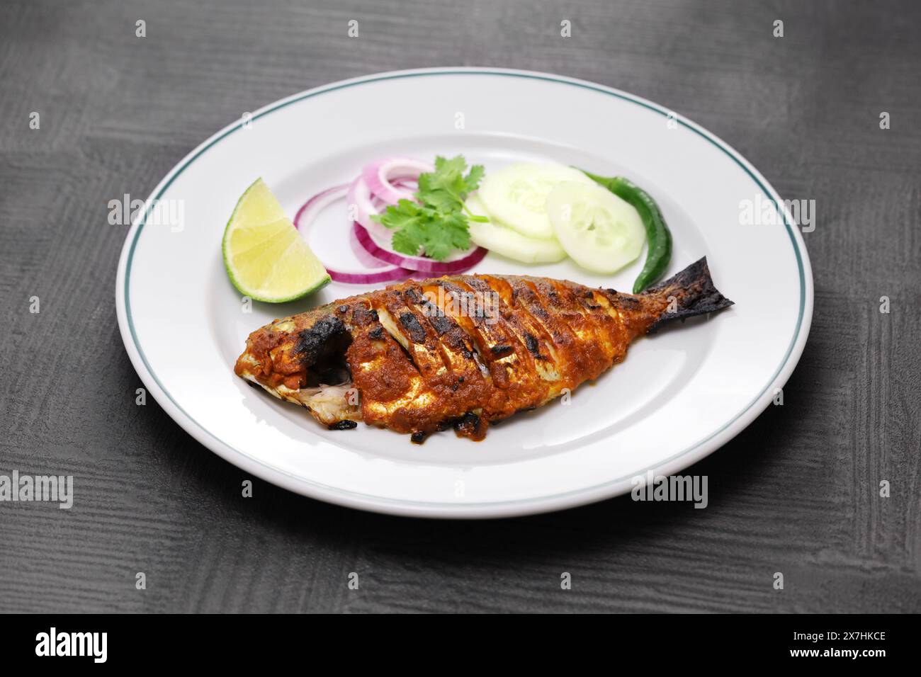 tandoori fish, Indian cuisine Stock Photo - Alamy