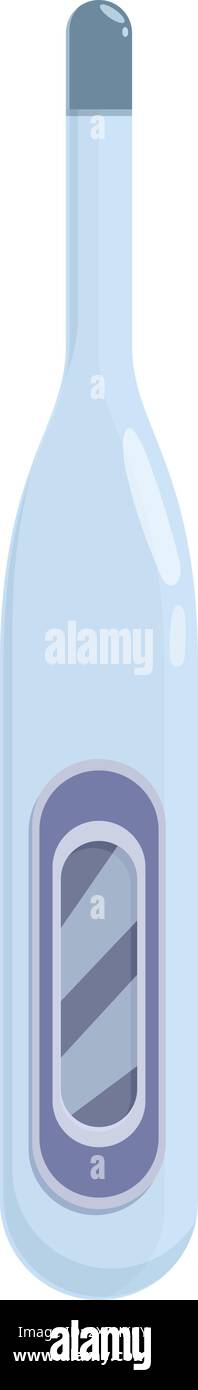 Graphic design of a modern digital thermometer with a blue hue ...