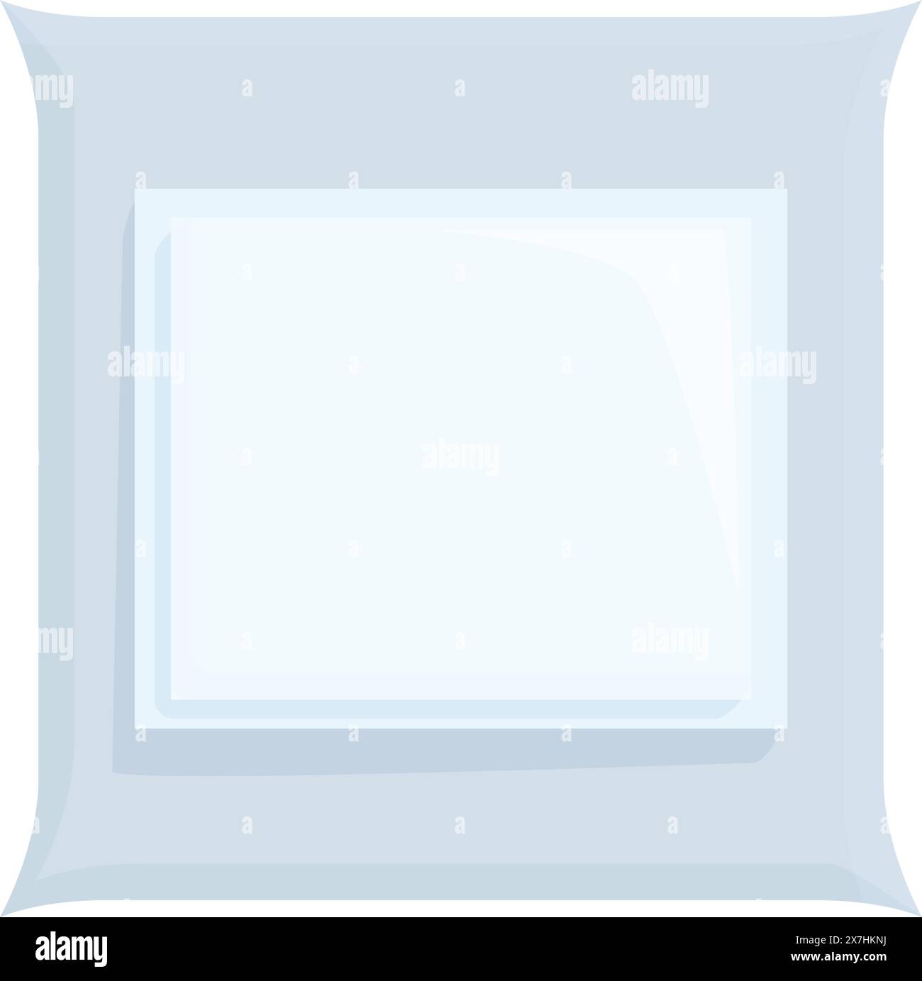 Minimalist design of a modern, sleek picture frame isolated on a white ...