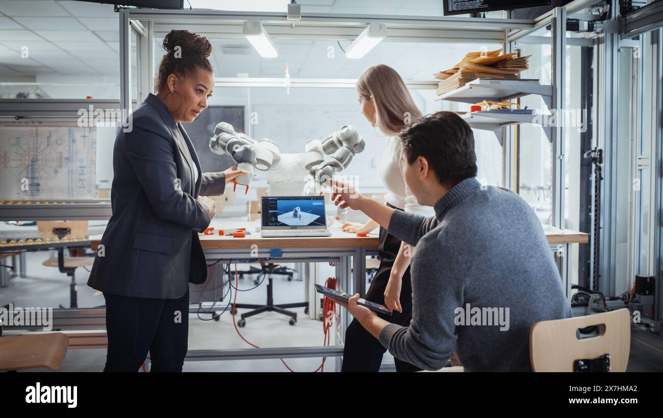 Industry 4.0 High-Tech Factory: Diverse Team of Future Robotics ...