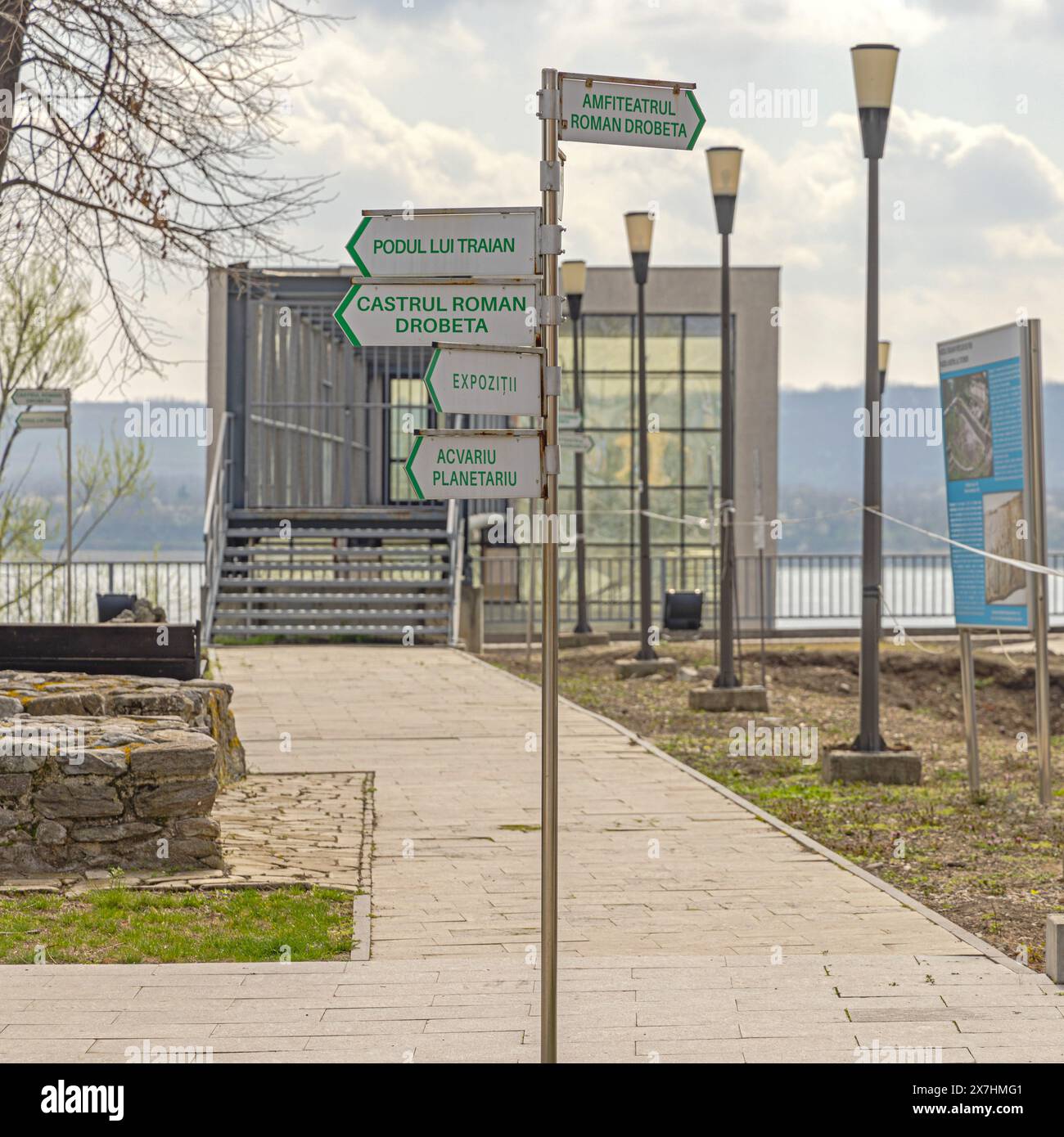 Drobeta Turnu Severin, Romania - March 15, 2024: Direction Arrows Pole ...