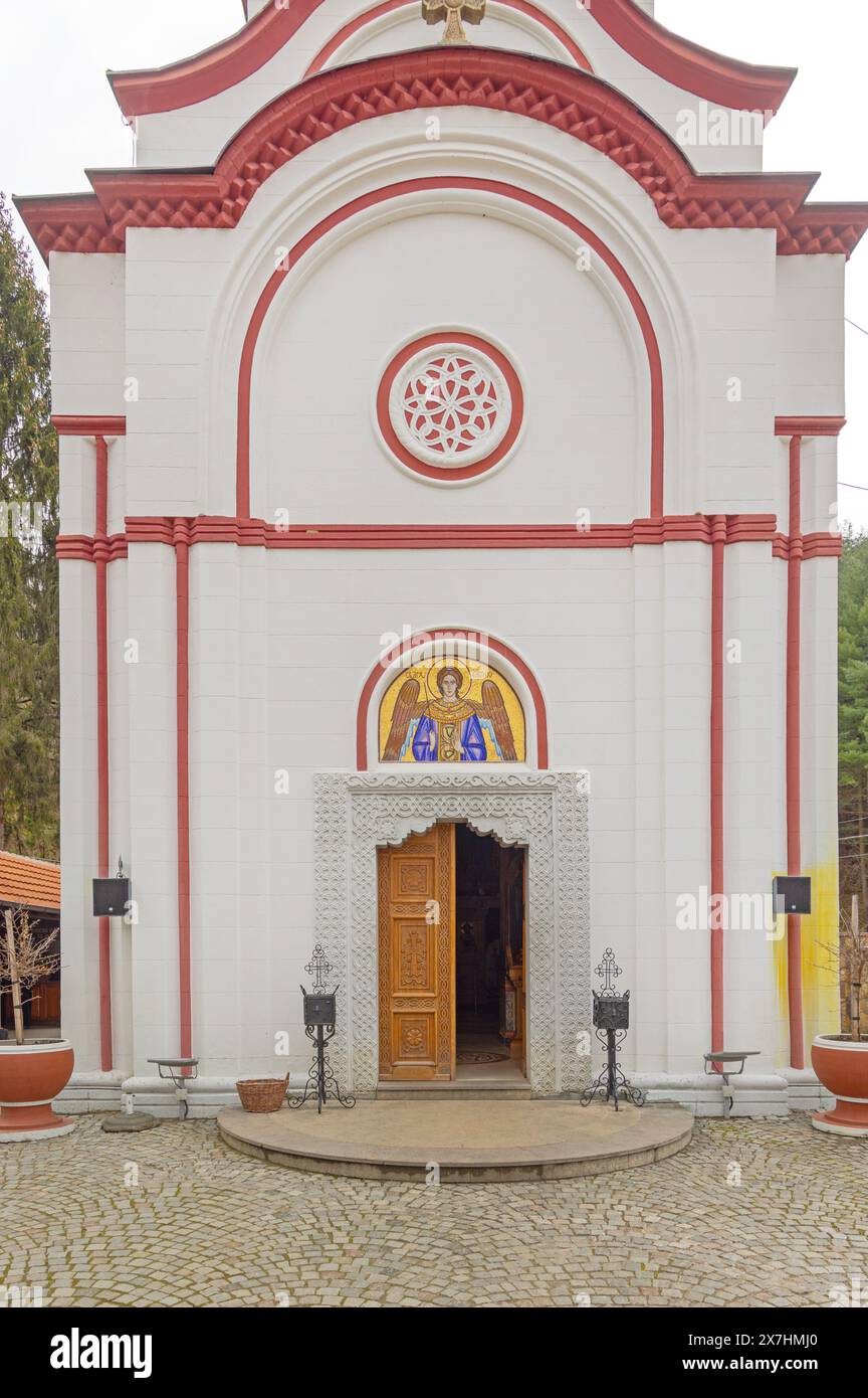 Golubac, Serbia - March 14, 2024: Entrance to Saint Archangel Gabriel ...