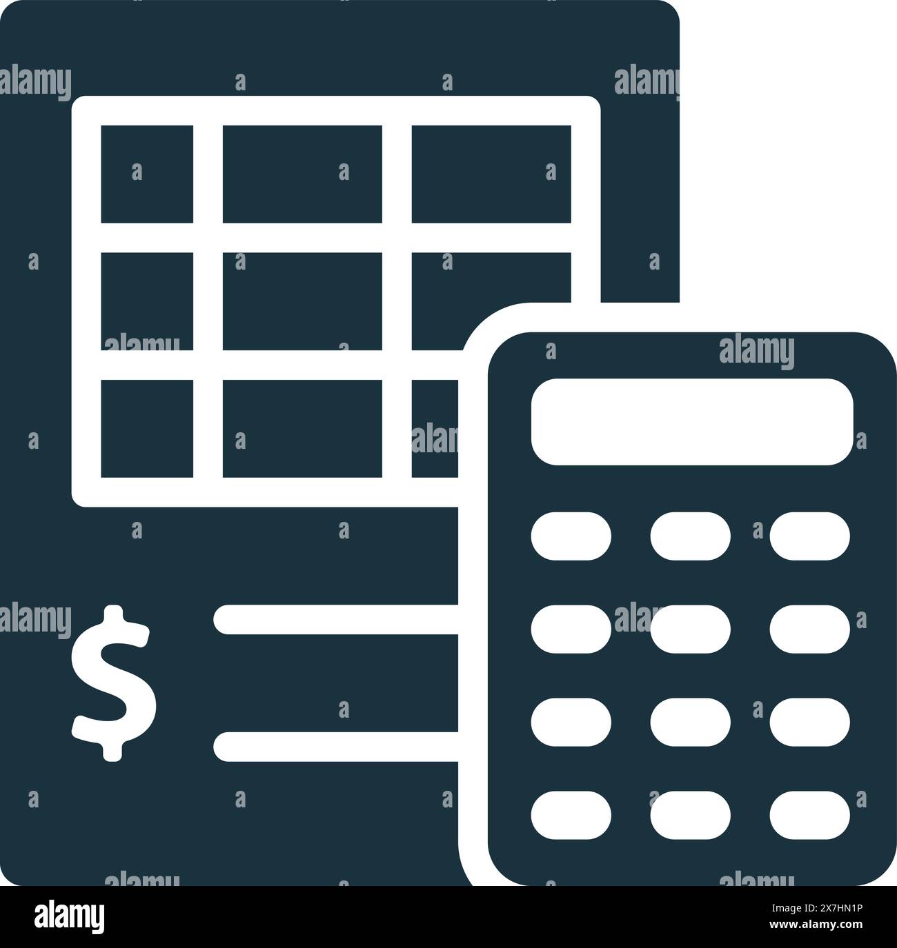 Bookkeeping icon. Monochrome simple Virtual Assistant icon for ...