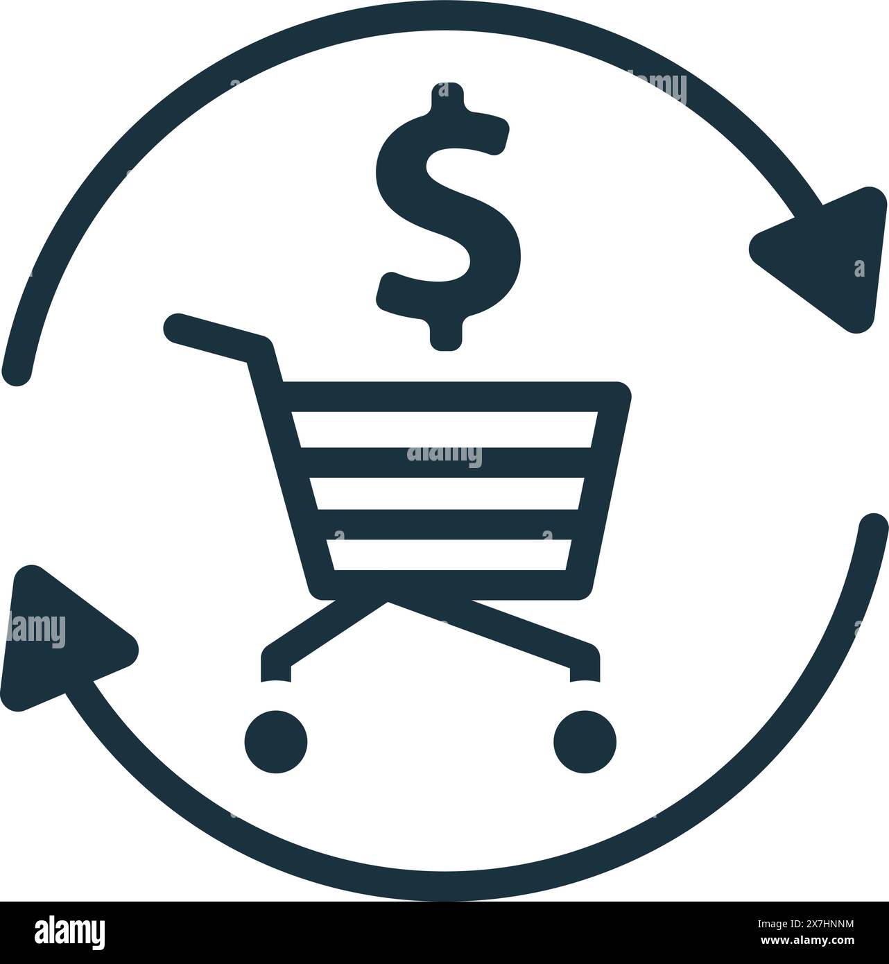 Sales Automation Icon Monochrome Simple Virtual Assistant Icon For