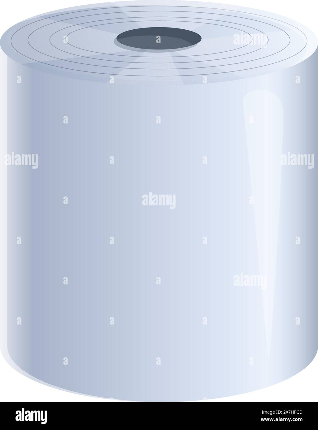 Highresolution vector graphic of a single toilet paper roll isolated on ...