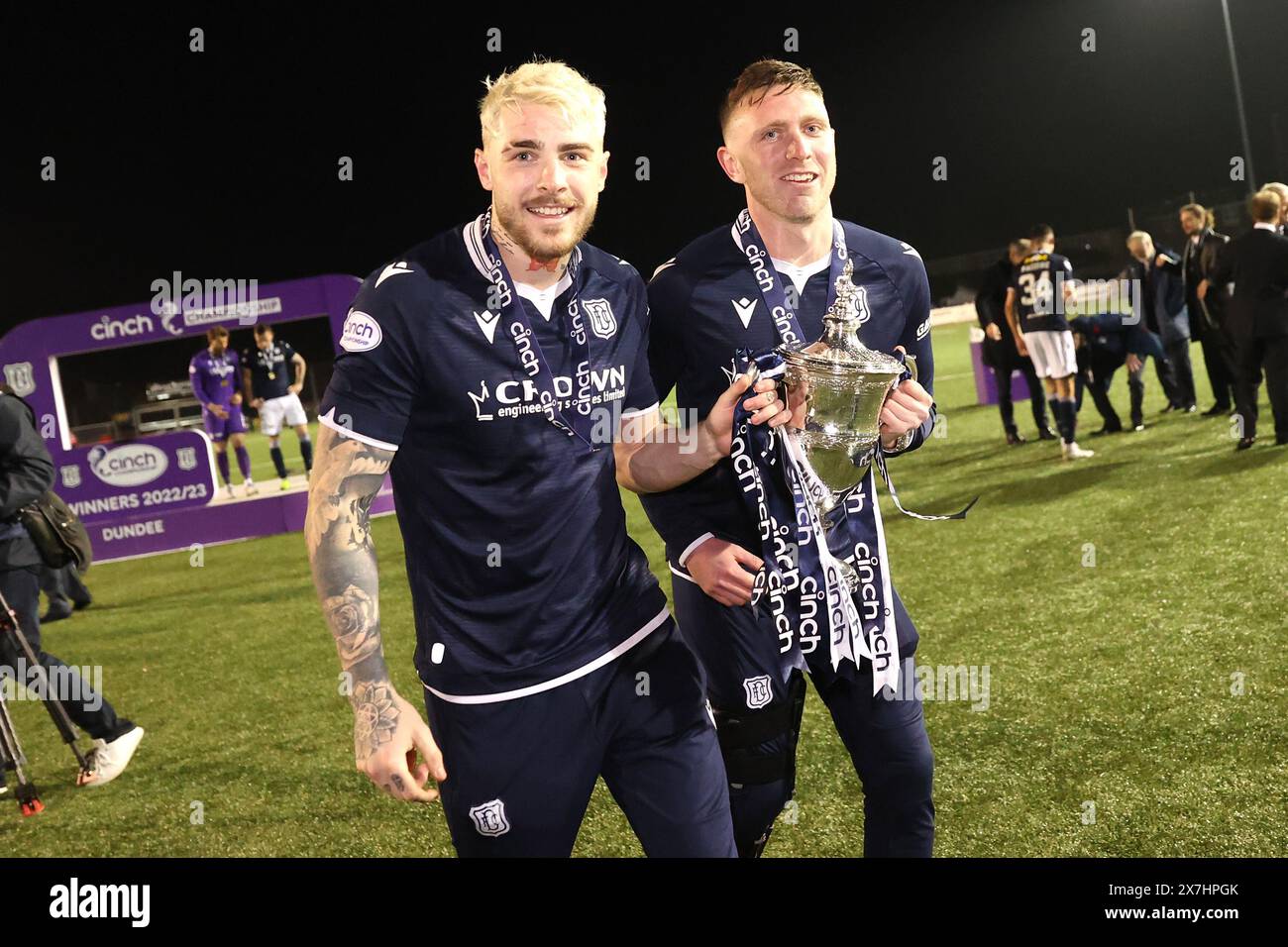 File photo dated 05-05-2023 of Tyler French (left). Dundee have ...
