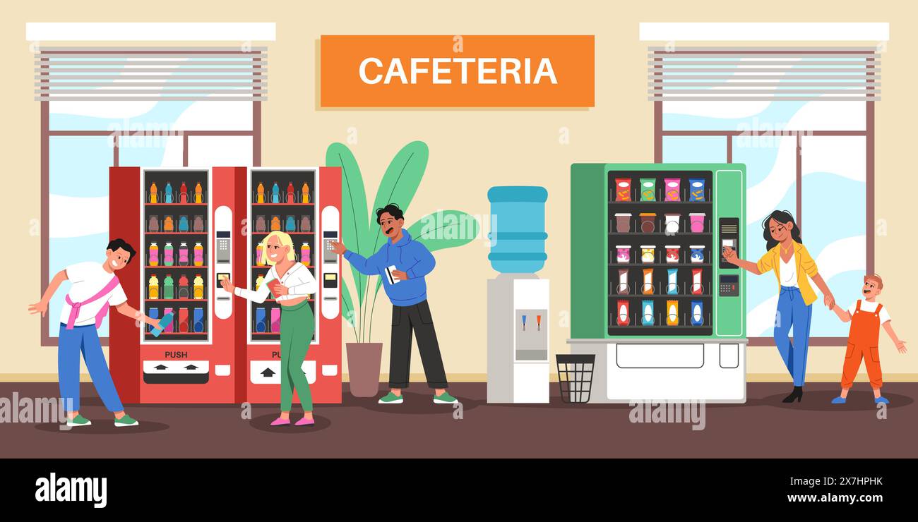 Automated vending Stock Vector Images - Alamy