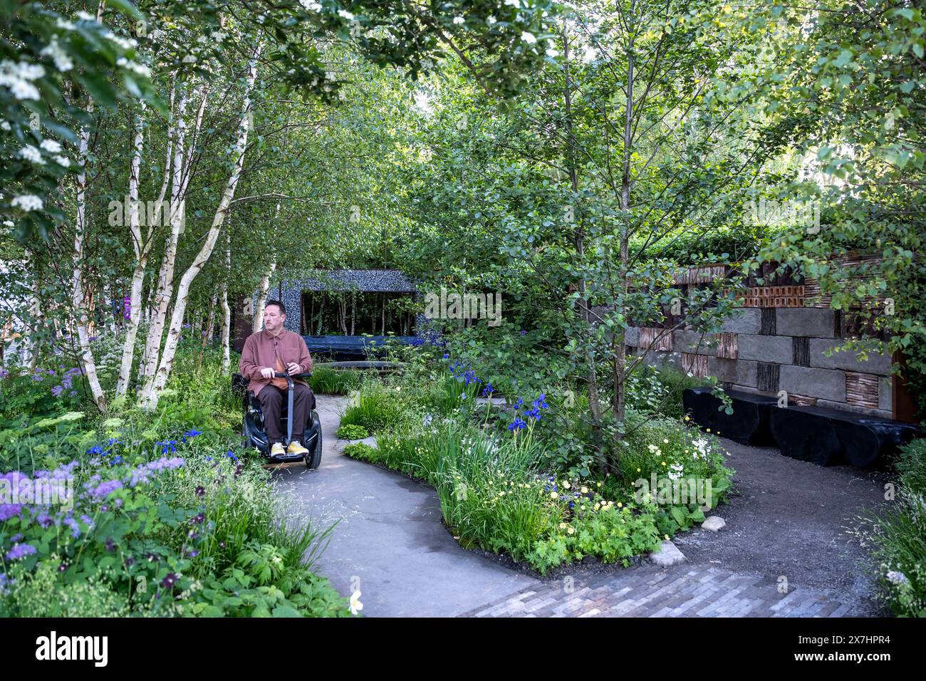 London, UK. 20 May 2024. The Muscular Dystrophy UK – Forest Bathing ...