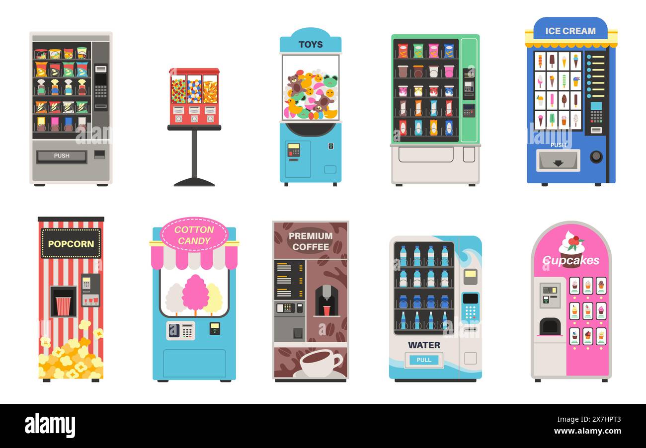 Toys vending machines Stock Vector Images - Alamy