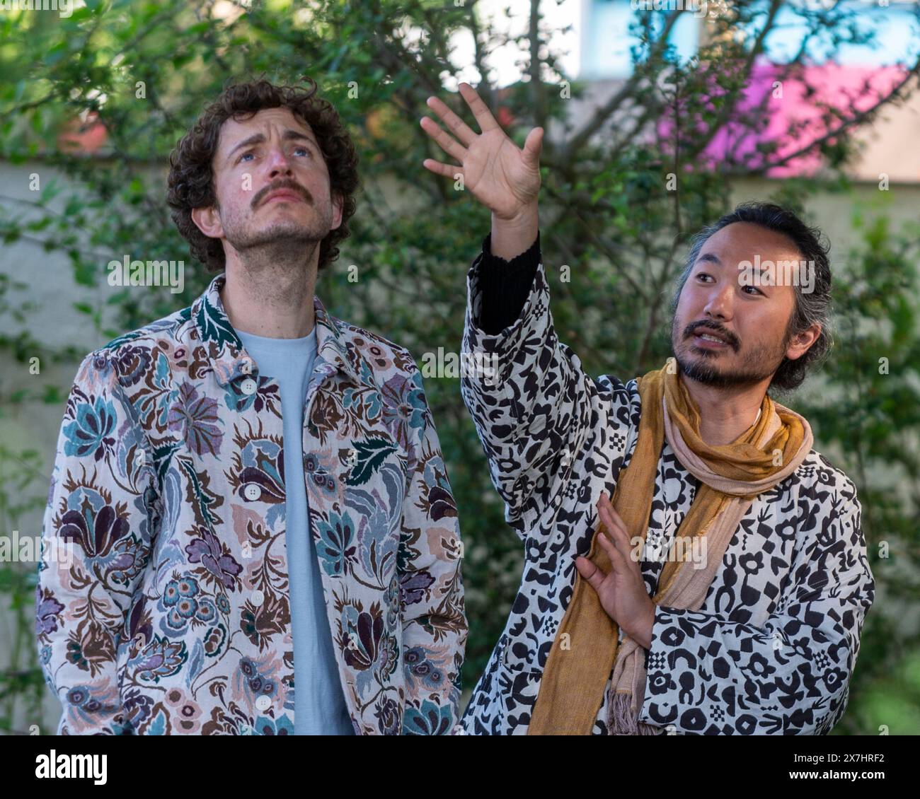 London, UK. 20 May 2024. WaterAid Garden designers Tom Massey and Je ...
