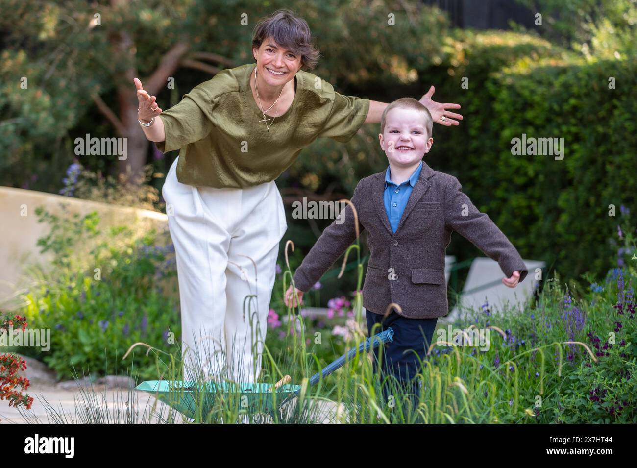 London, UK. 20 May 2024. Five-year-old stroke survivor Freddie Rushton ...