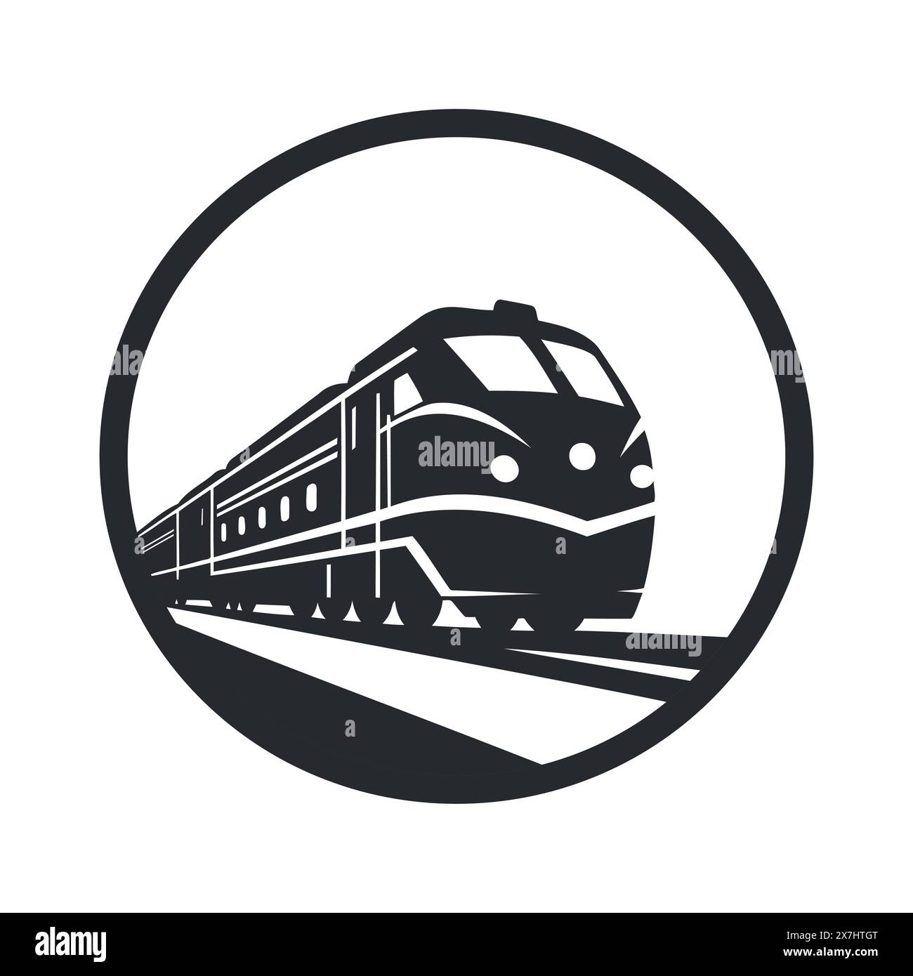 Train emblem, logo, icon. Vector Stock Vector Image & Art - Alamy
