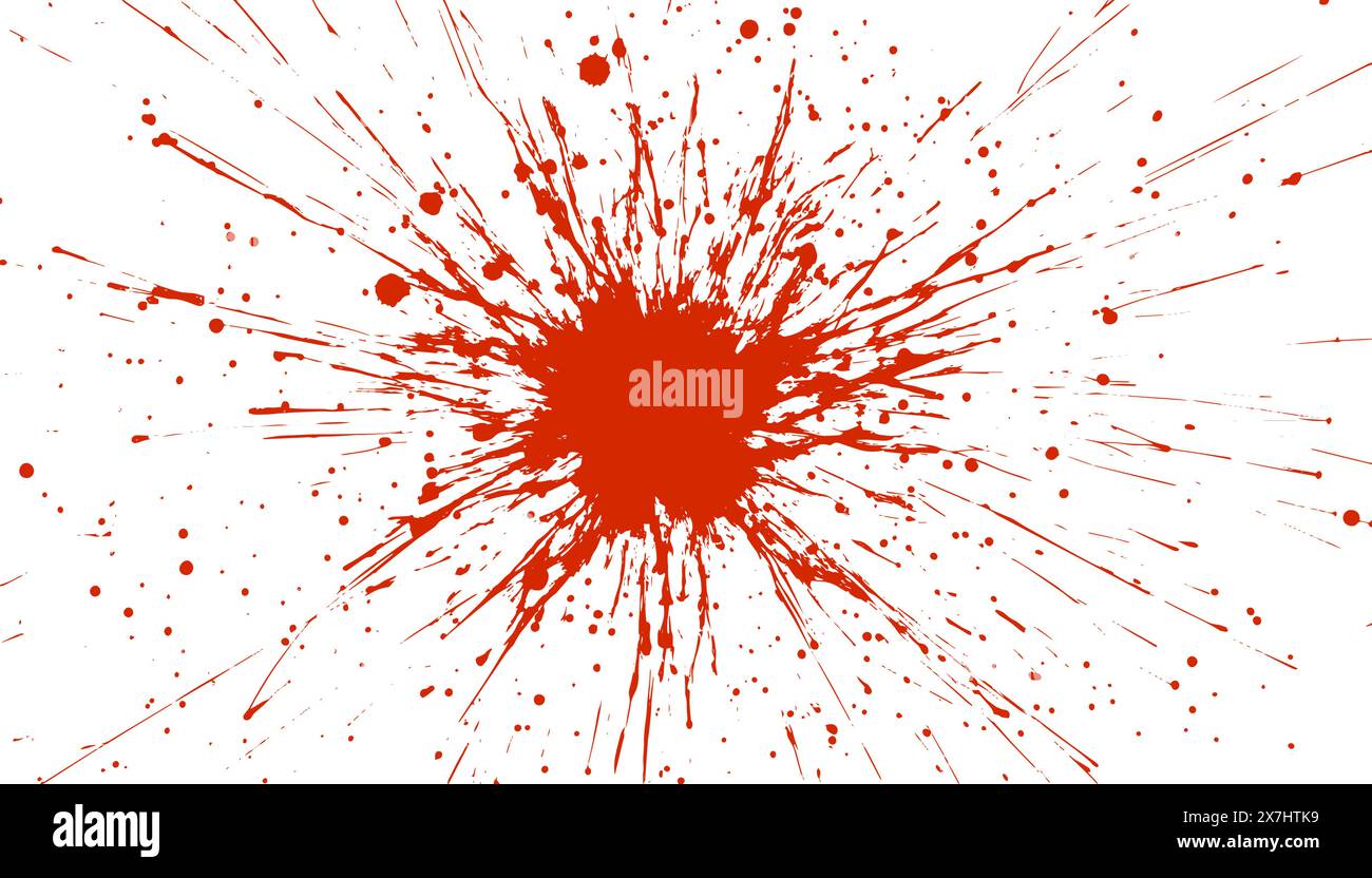 Abstract vector background with blood. Illustration with red watercolor ...