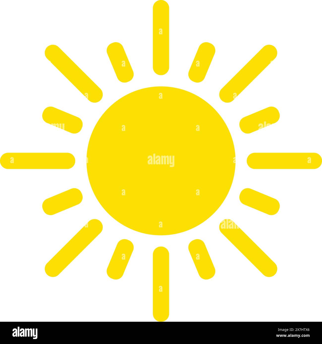 Sun symbol, Sun Flat picture, Sun vector icon Stock Vector Image & Art ...