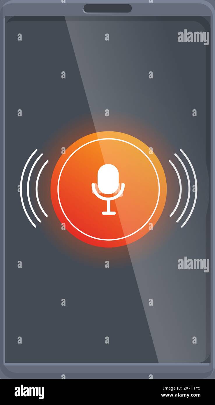 Cuttingedge smartphone voice assistant concept with advanced artificial ...