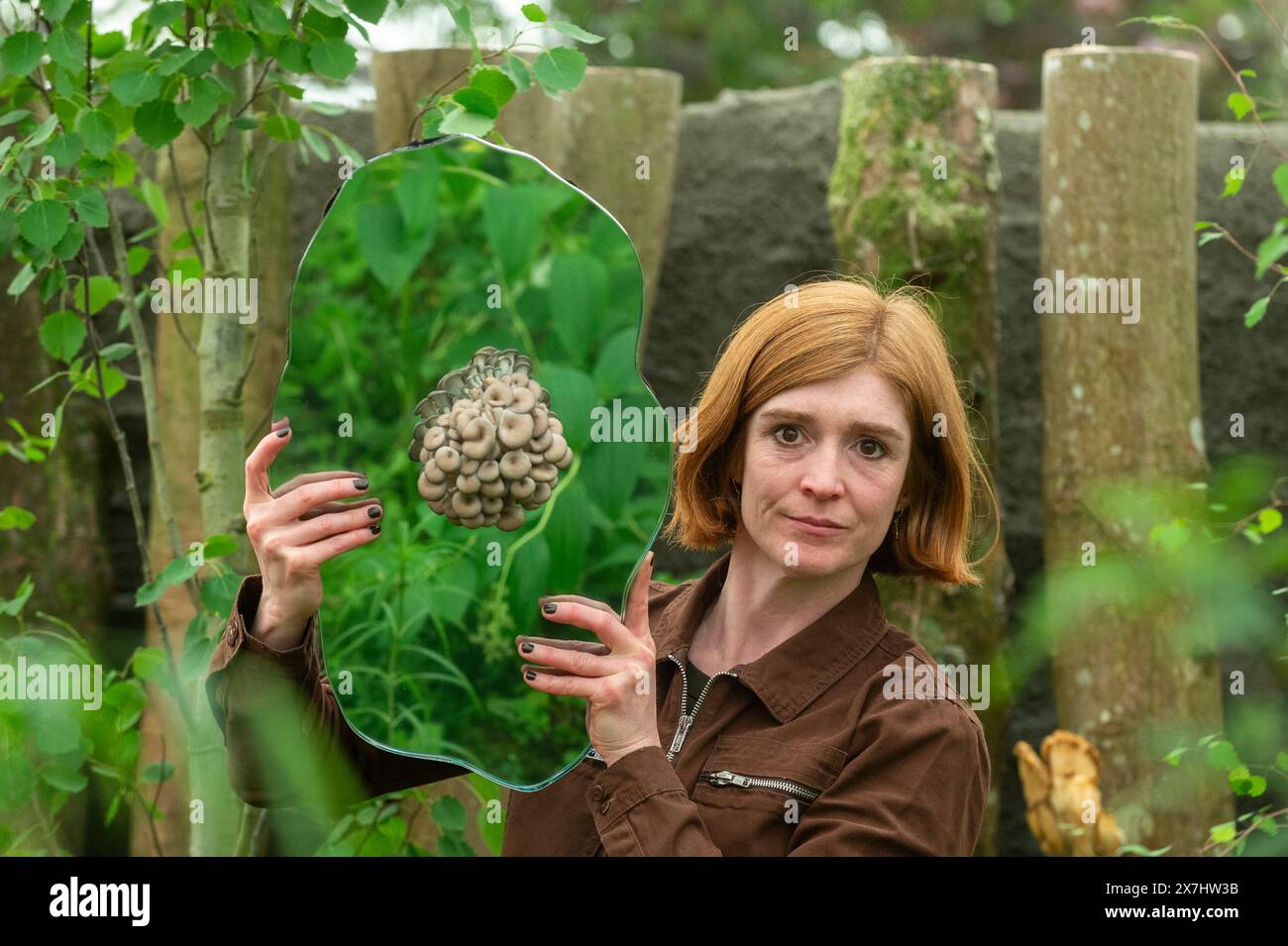 London, UK. 20 May 2024. Contemporary artist Manon Awst performs with ...