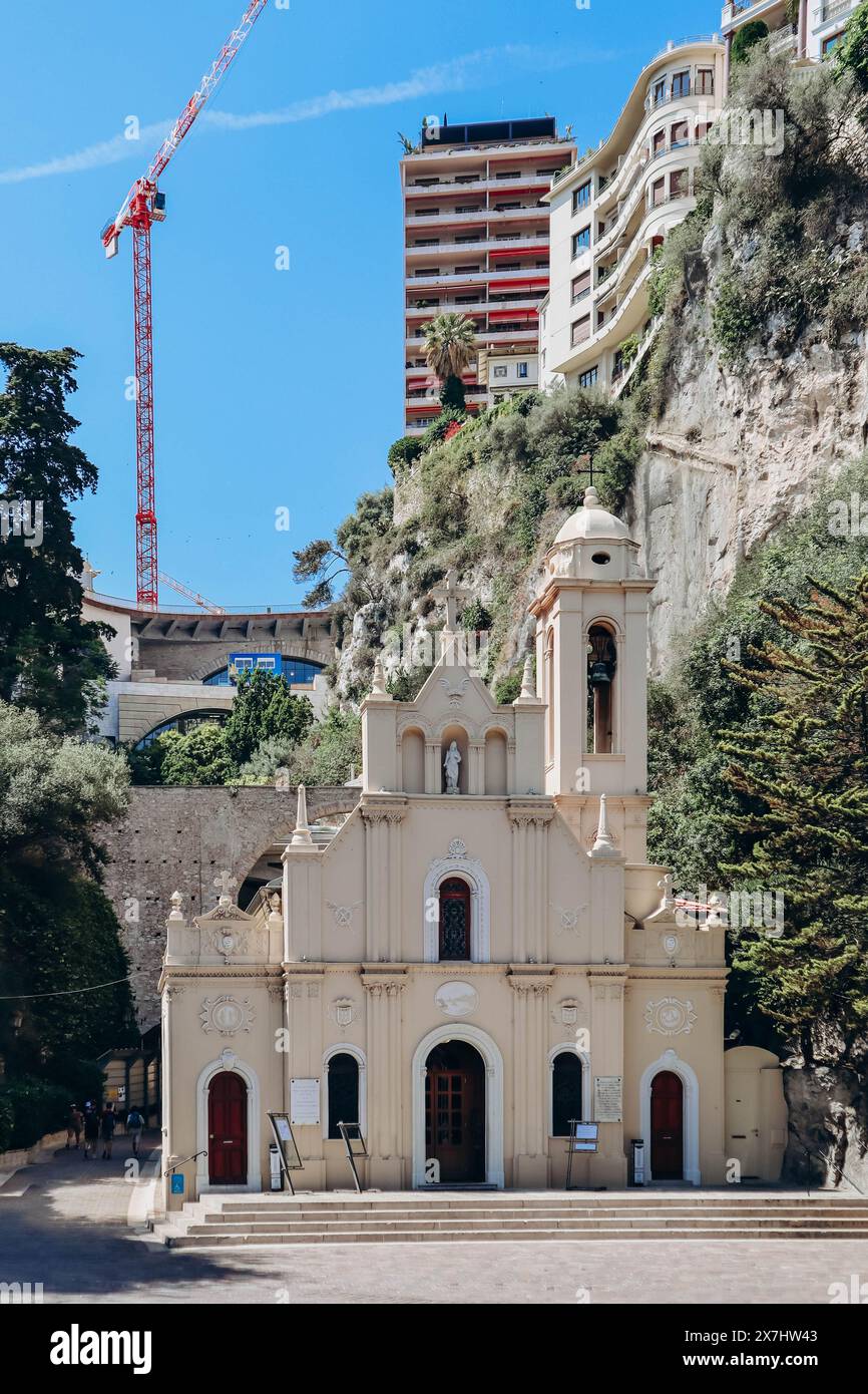 Monaco, Monaco - 25 June 2023: Sainte-Devote Chapel in Monaco Stock ...