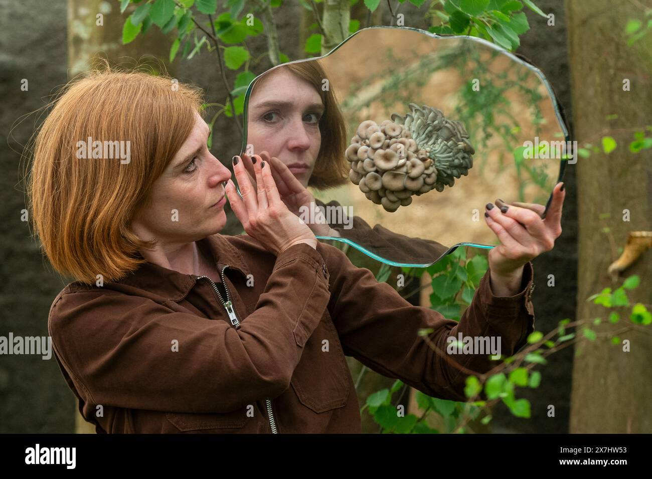 London, UK. 20 May 2024. Contemporary artist Manon Awst performs with ...