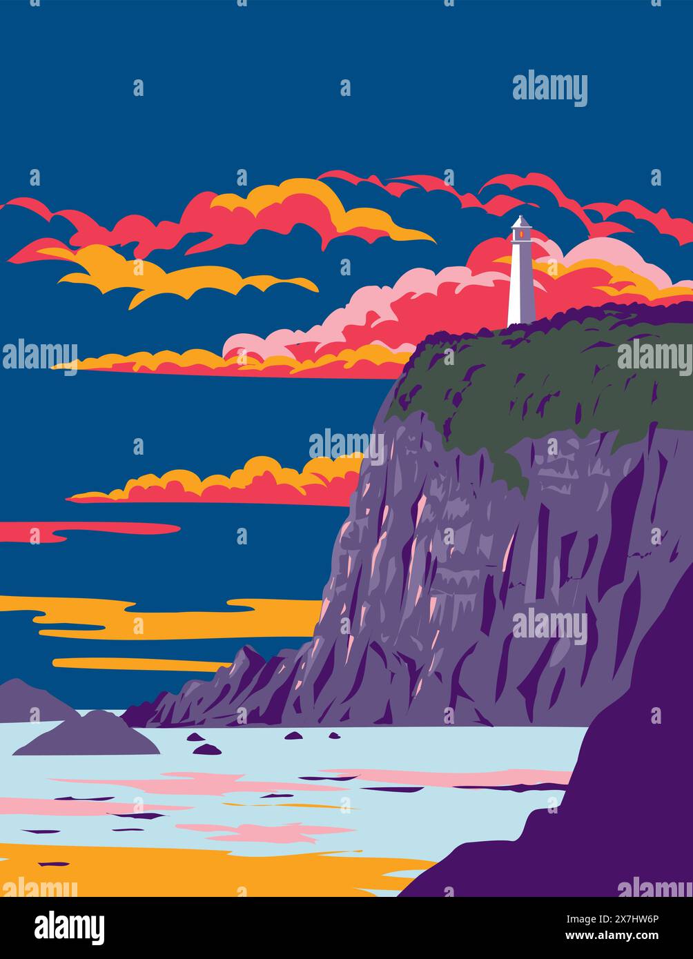 Shikoku landscape Stock Vector Images - Alamy