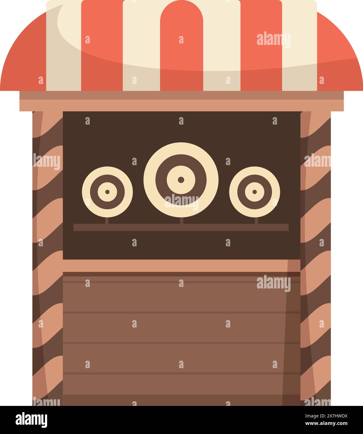 Charming cartoon bakery shopfront illustration with adorable pastry and ...
