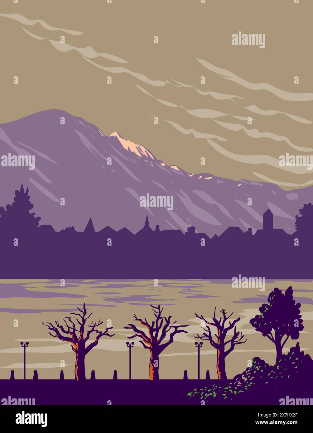 Interlaken lake Stock Vector Images - Alamy