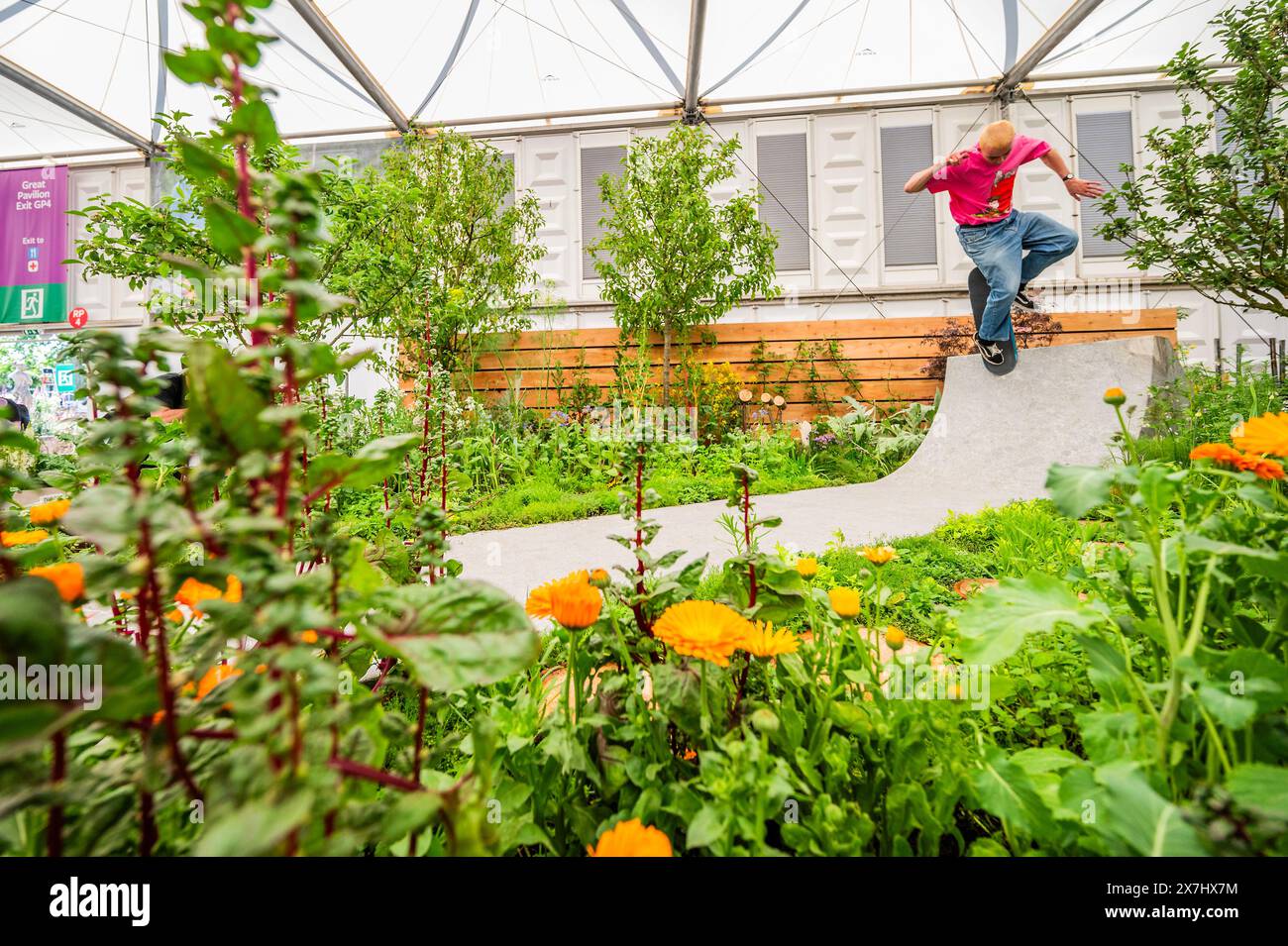 London, UK. 20th May, 2024. Skaters from The Ben Raemers Foundation ...