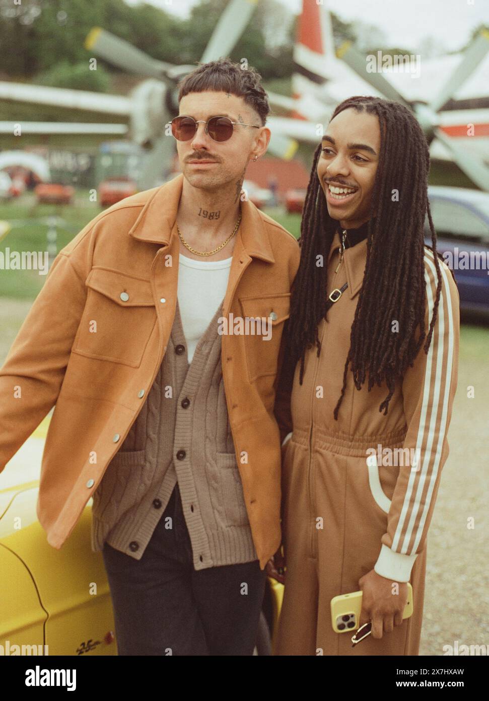 Italian car show at Brooklands museum in Surrey UK. Ferrari ...