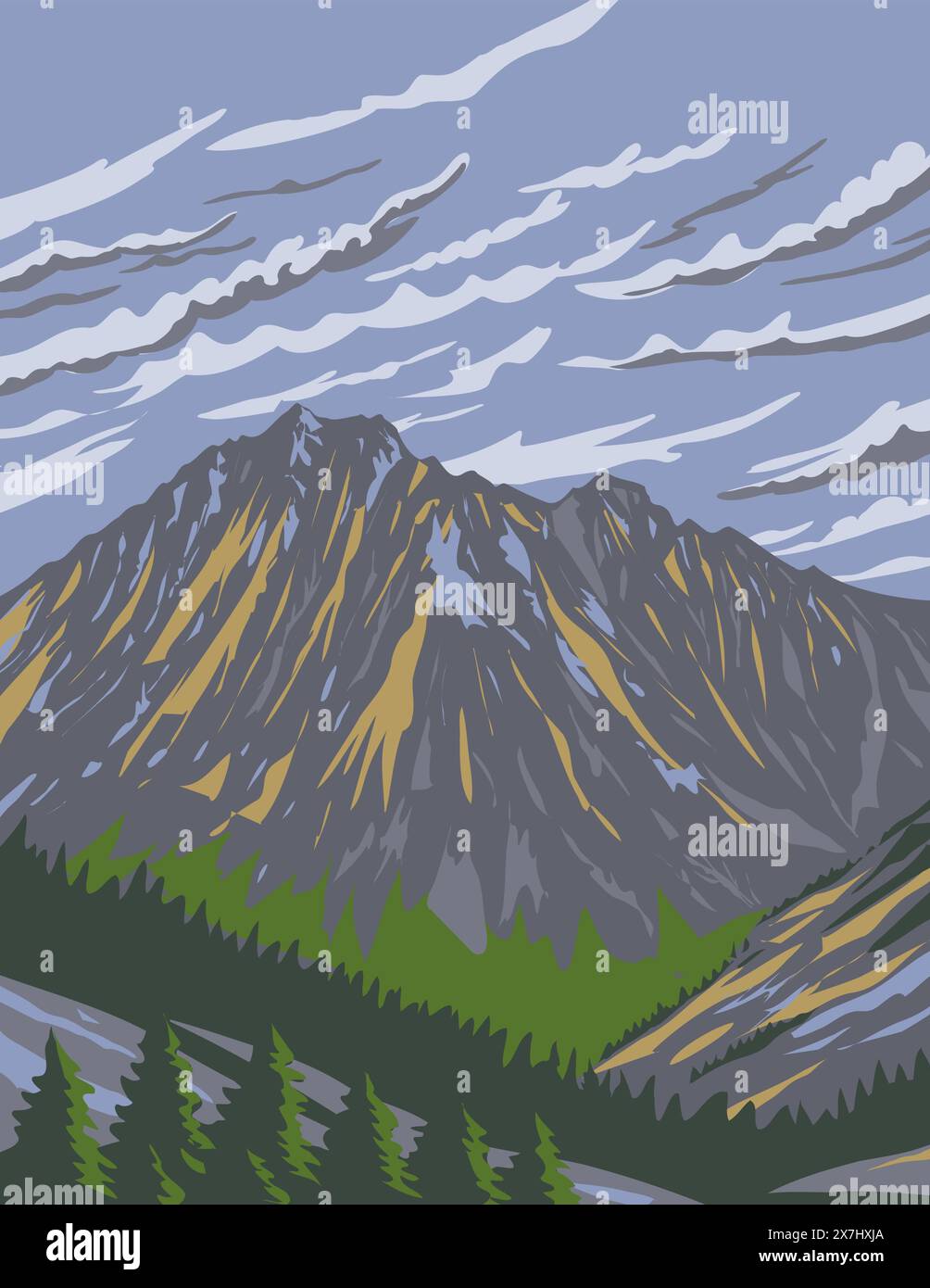 Mountain within Stock Vector Images - Alamy