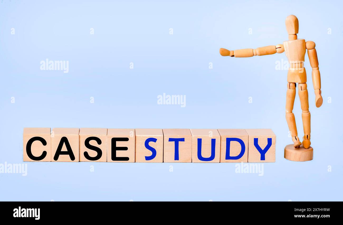 Wooden blocks with words 'Case study'. Business concept Stock Photo - Alamy