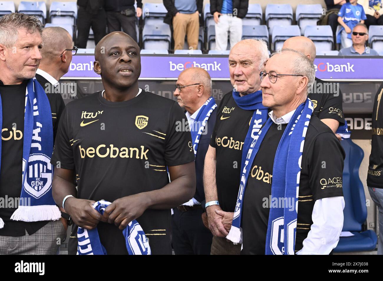 Genk, Belgium. 20th May, 2024. Genk players who first became champions ...