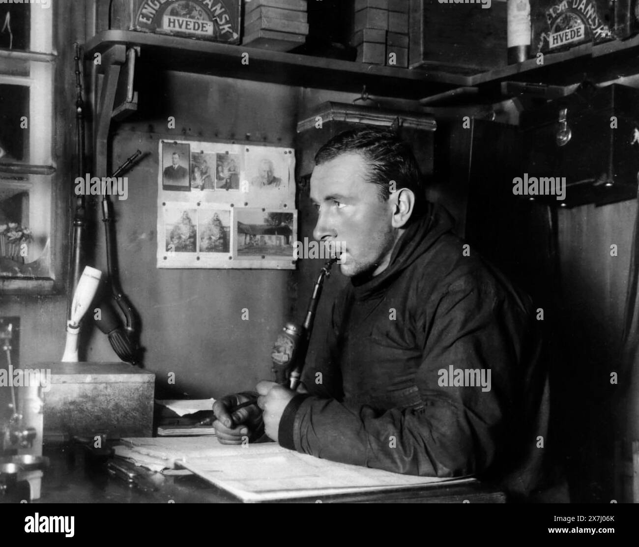 Alfred Wegener. Portrait of the German polar researcher, geophysicist ...