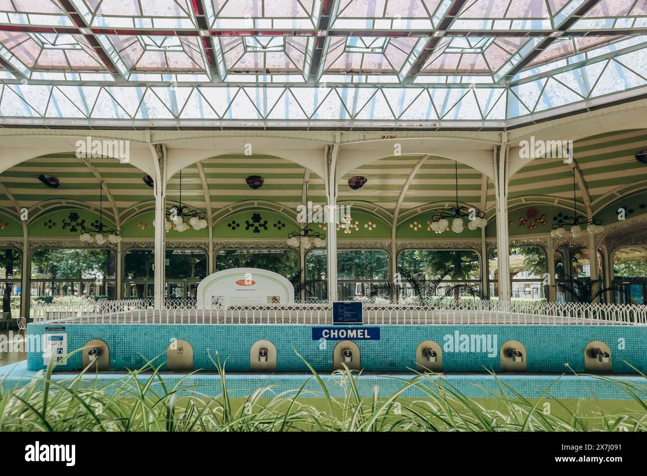 Vichy, France - June 18, 2023: Thermal springs and mineral waters in ...