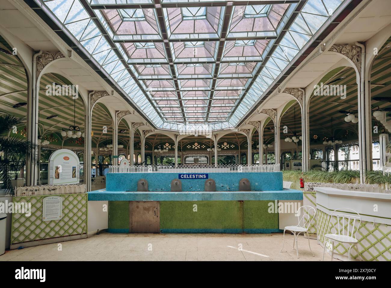 Vichy, France - June 18, 2023: Thermal springs and mineral waters in ...