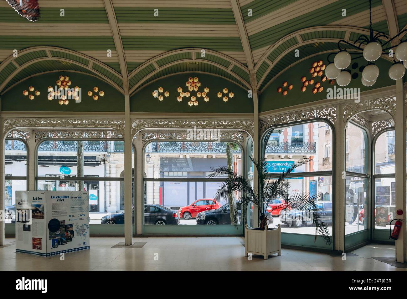Vichy, France - June 18, 2023: Thermal springs and mineral waters in ...