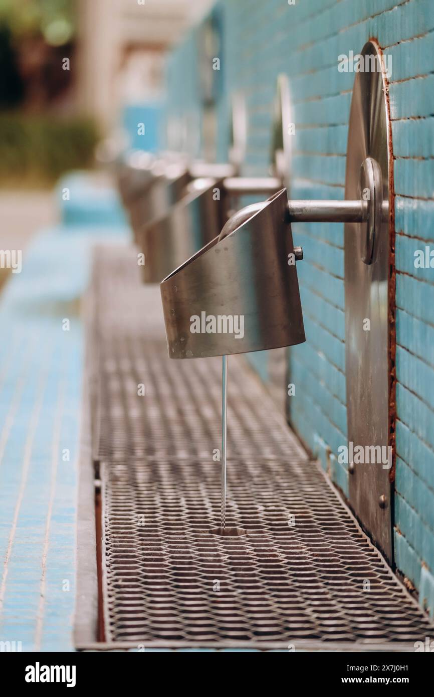 Vichy, France - June 18, 2023: Thermal springs and mineral waters in ...