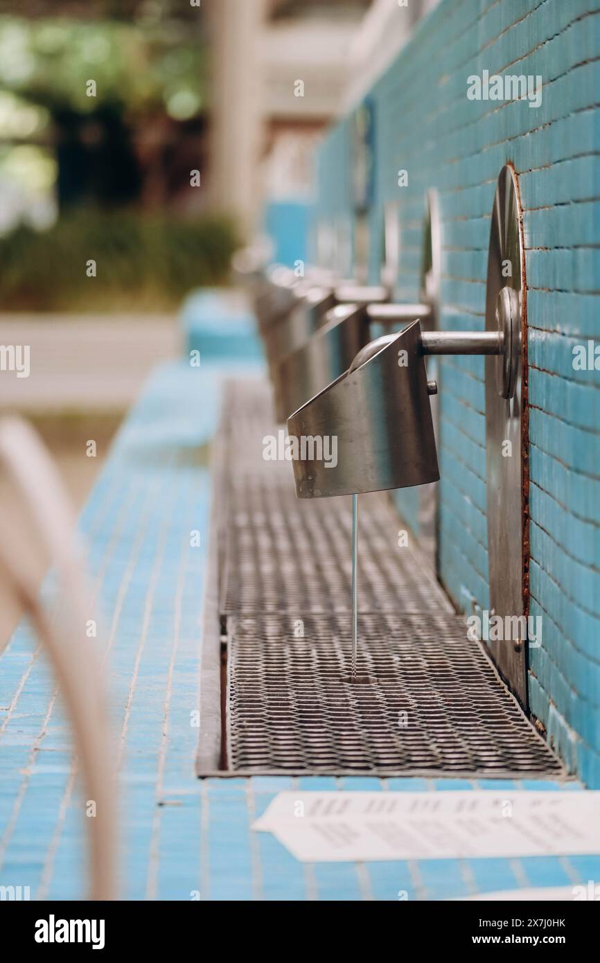 Vichy, France - June 18, 2023: Thermal springs and mineral waters in ...